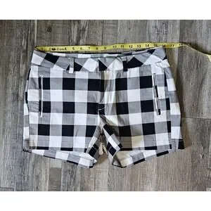 a.n.a | Shorts | Ana A New Approach Black White Buffalo Check Twill ...